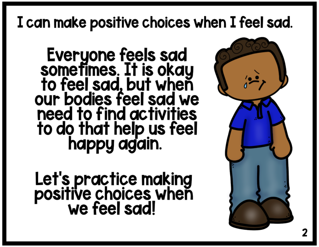 Social Emotional Learning Lesson On Feeling Sad - Annie's Classroom