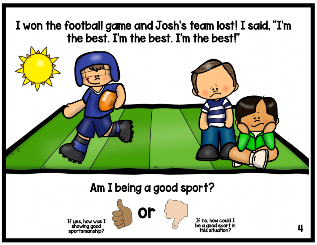 Being A Good Sport Social Emotional Learning Lesson - Annie's Classroom