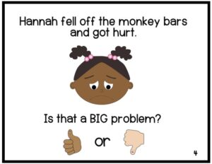 Big or Little Problem- Social Emotional Learning Game – Self Management ...
