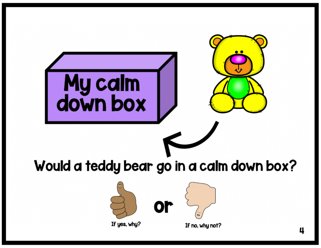 Social Emotional Learning Lesson On Making A Calm Down Box for Self ...