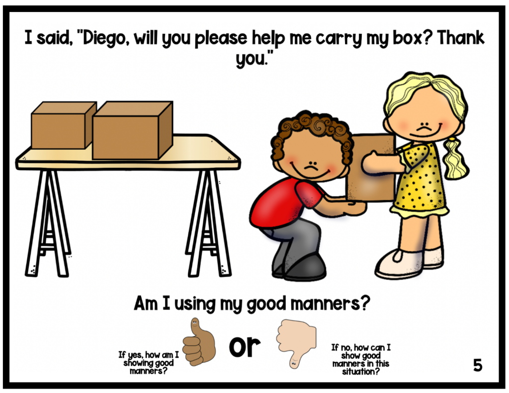 Social Emotional Learning Lesson On Manners - Annie's Classroom