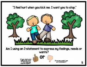 I-Statements Social Emotional Learning Lesson - Annie's Classroom