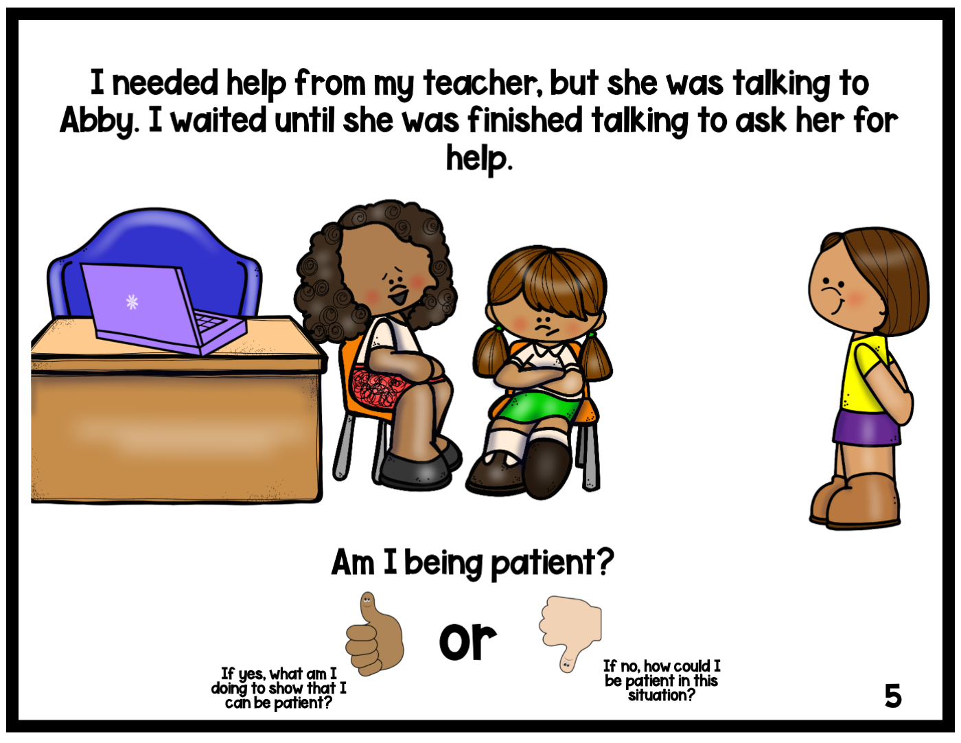 Social Emotional Learning Lesson On Patience - Annie's Classroom
