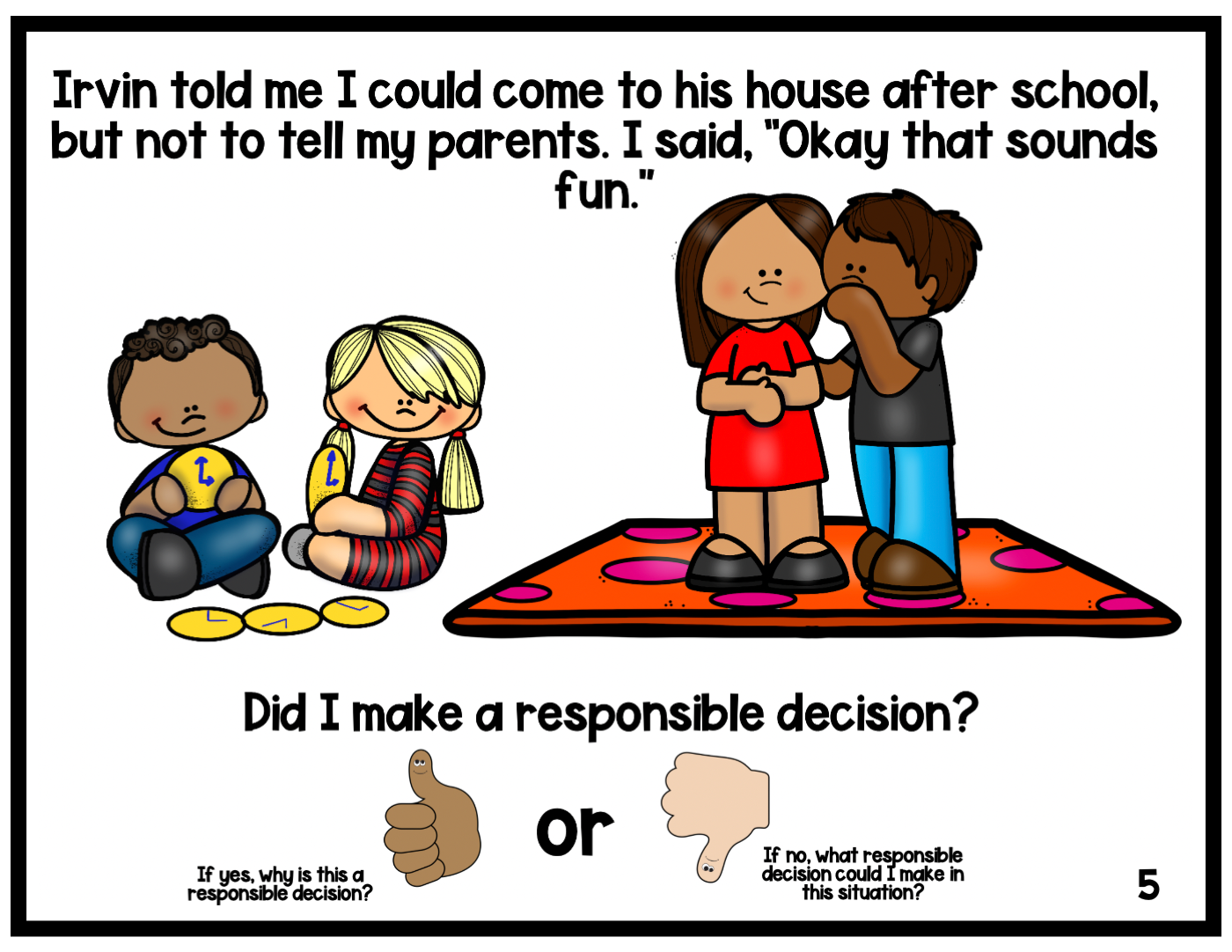 Making Responsible Decisions Social Emotional Learning Lesson - Annie's ...