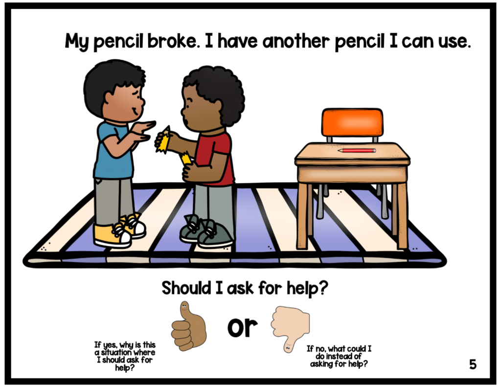 Asking For Help Social Emotional Learning Lesson - Annie&#039;s Classroom