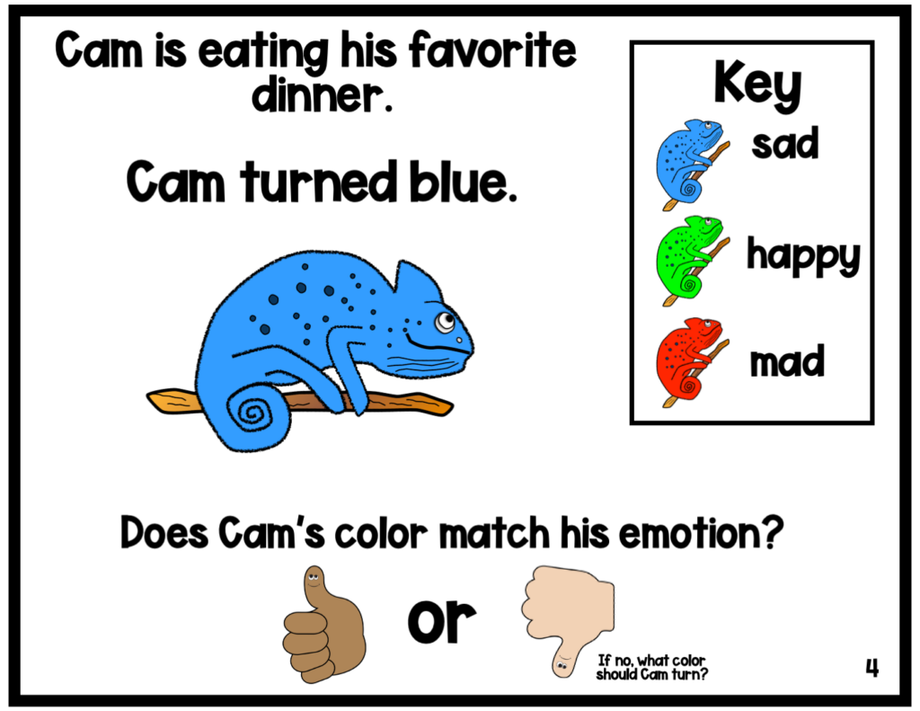 Feelings & Emotions Social Emotional Learning Lesson With Chameleons ...