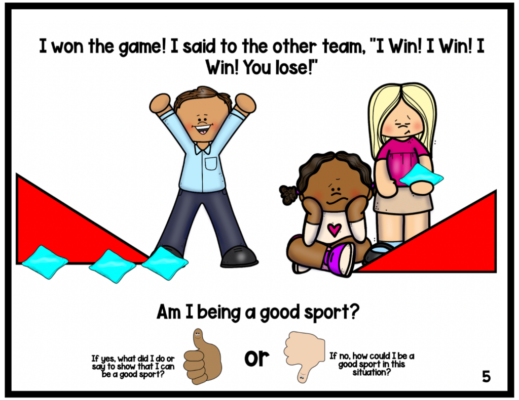 Social Emotional Learning Lesson On Sportsmanship - Annie's Classroom