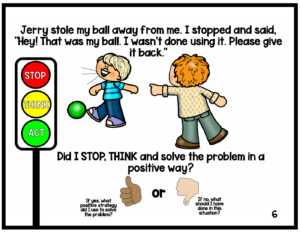 Stop, Think & Act Problem Solving Social Skills & Social Emotional ...