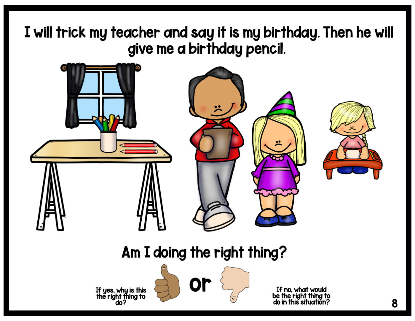 Understanding Right From Wrong Social Emotional Learning Lesson - Annie ...