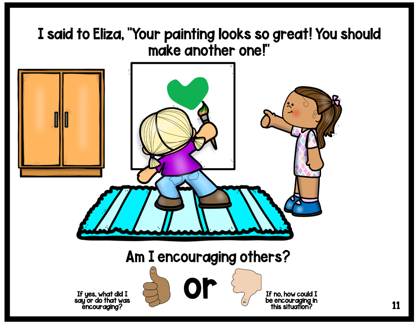 Encouragement Social Skills Lesson For Children - Annie's Classroom