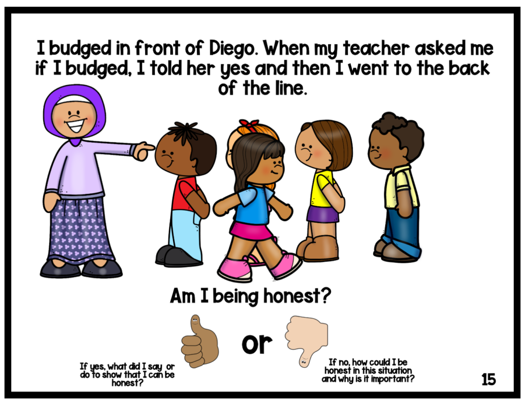 Social Emotional Learning Lesson On Honesty - Annie's Classroom