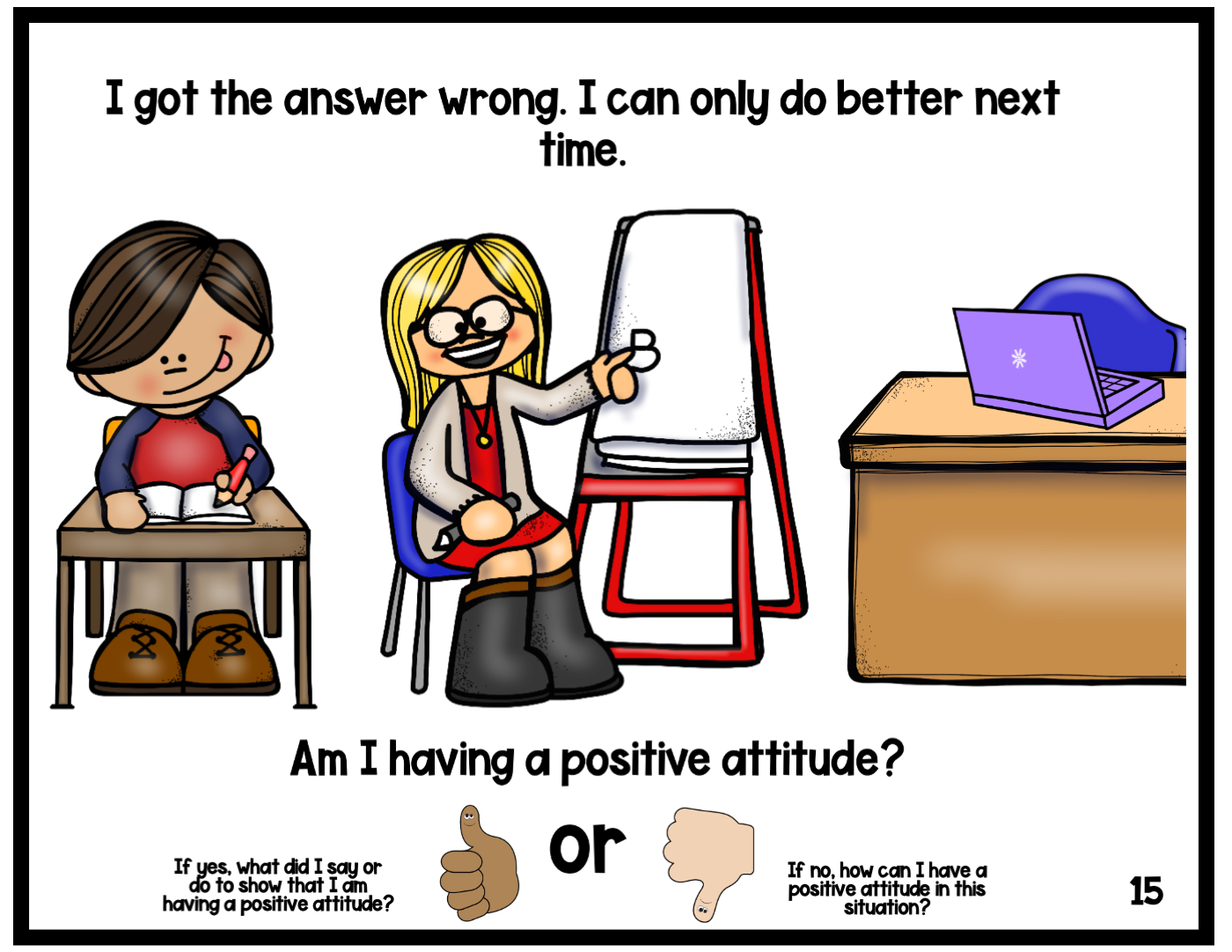 Positive Attitude Social Emotional Lesson For Children - Annie's Classroom