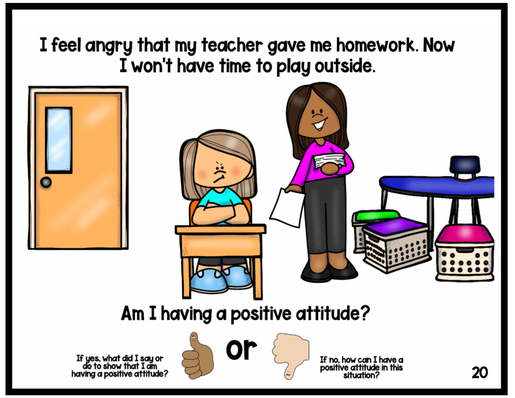 Positive Attitude Social Emotional Lesson For Children - Annie's Classroom