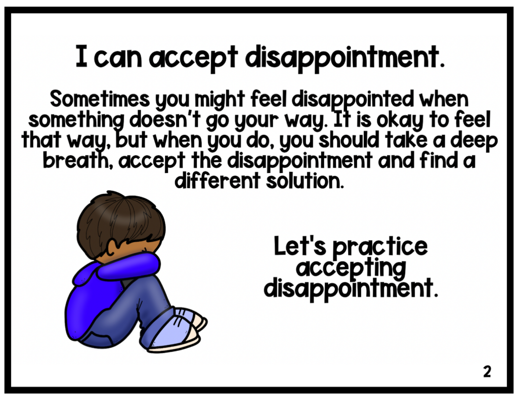 Social Emotional Learning Lesson On Accepting Disappointment - Annie's ...