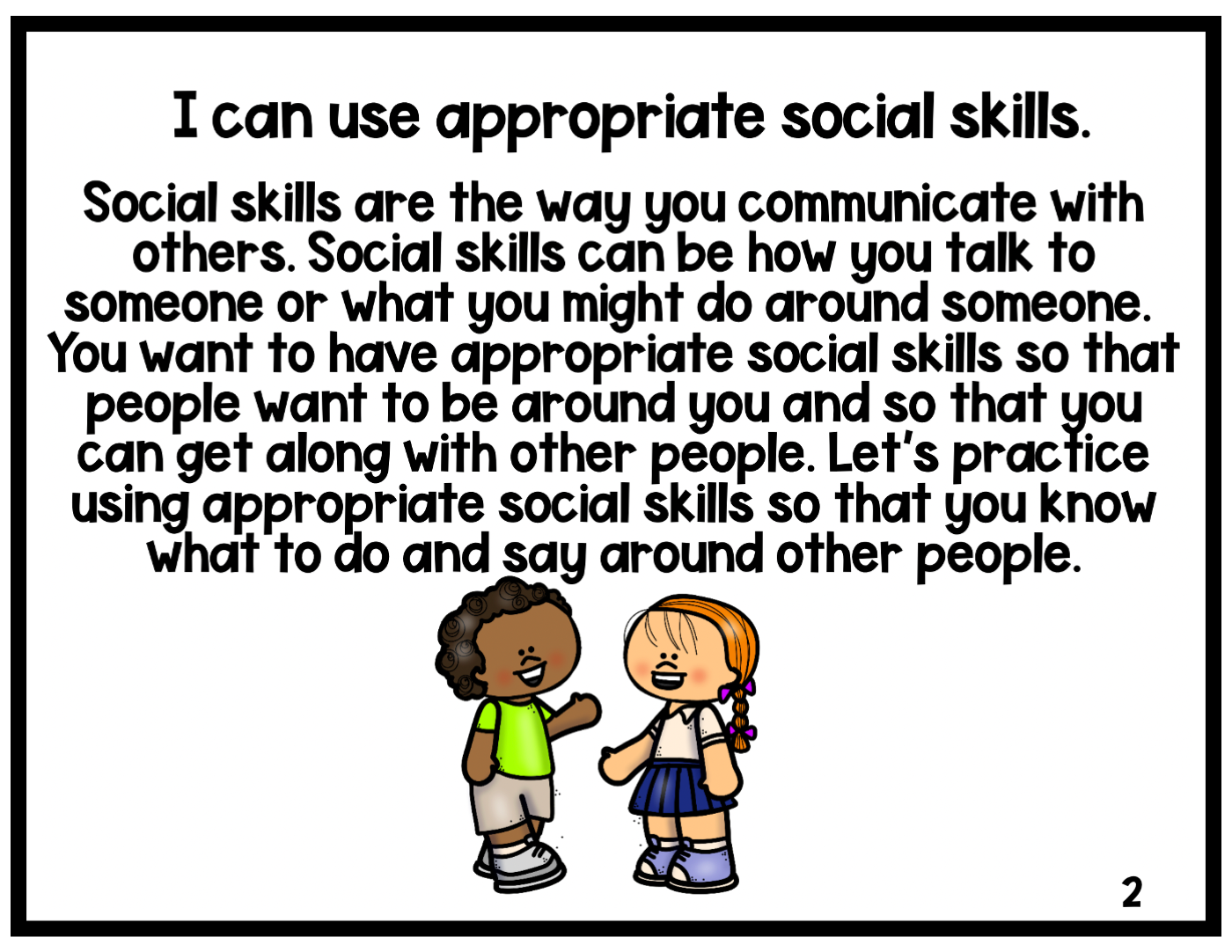 Social Emotional Learning Lesson On Appropriate Social Skills - Annie's ...
