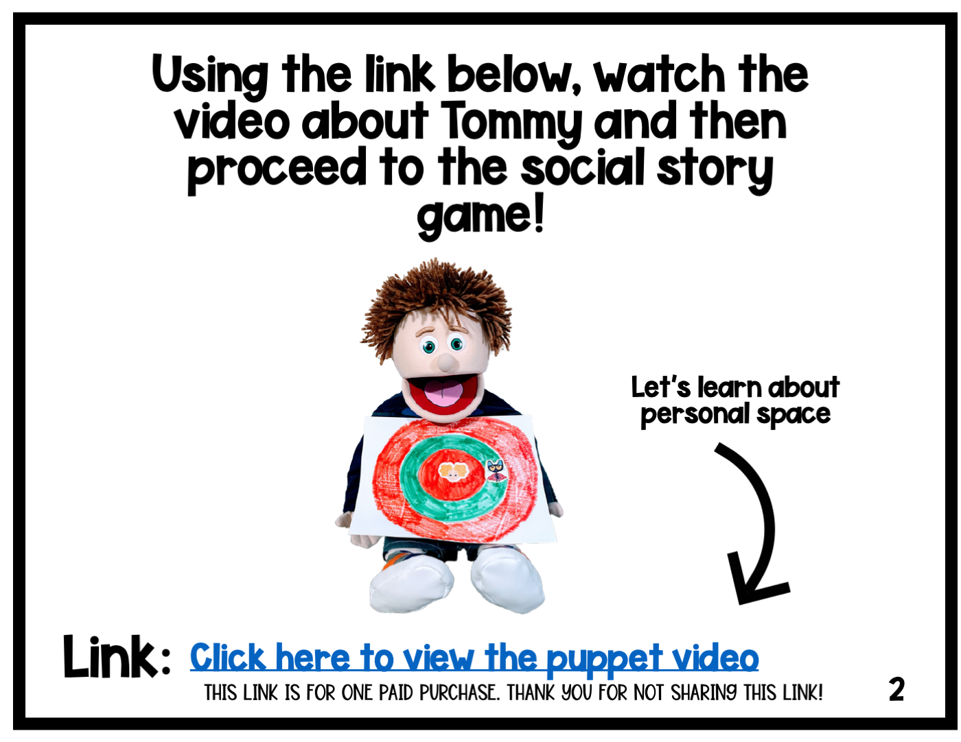 Personal Space Social Emotional Learning Lesson - Annie's Classroom