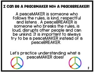PeaceMAKER or PeaceBREAKER- Social Emotional Learning Game- Self ...