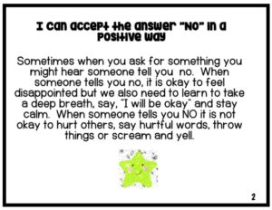 Accepting The Answer No- Social Emotional Learning Game – Self ...