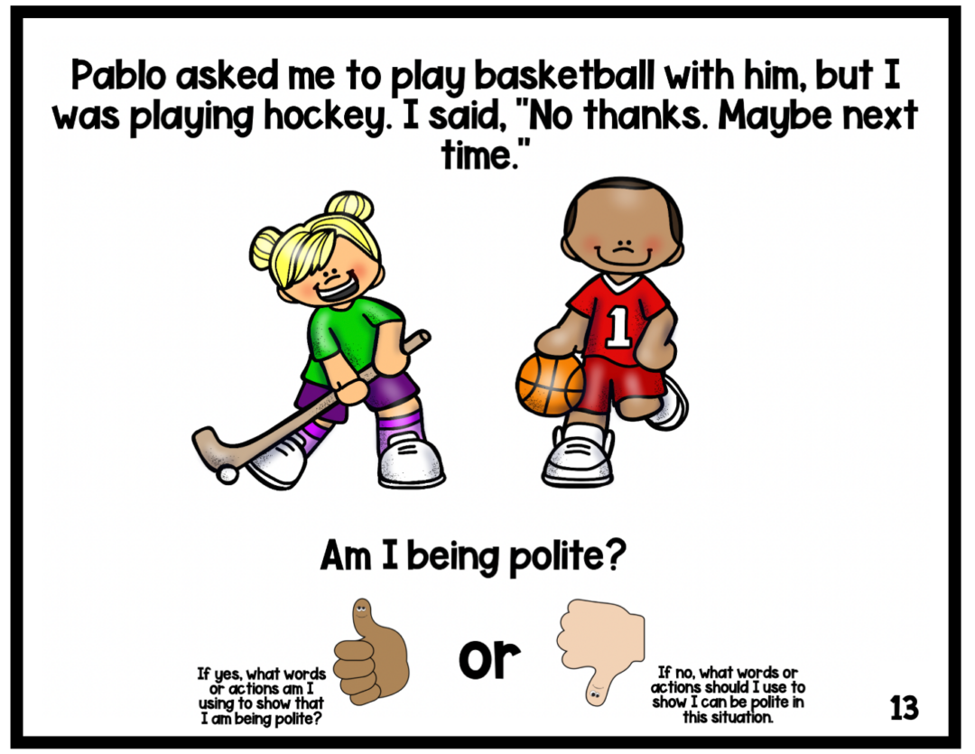 Using Good Manners & Being Polite Social Emotional Learning Lesson For ...