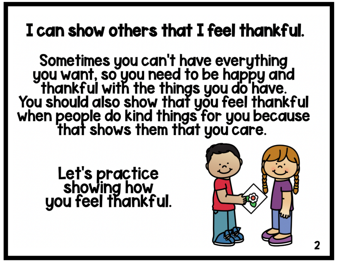 Teaching Gratitude - Social Emotional Learning Lesson For Children ...
