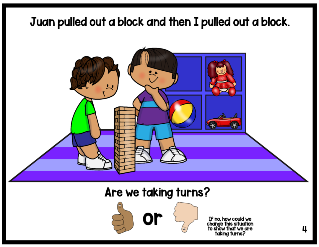 Taking Turns Social Skills Lesson For Children - Annie's Classroom