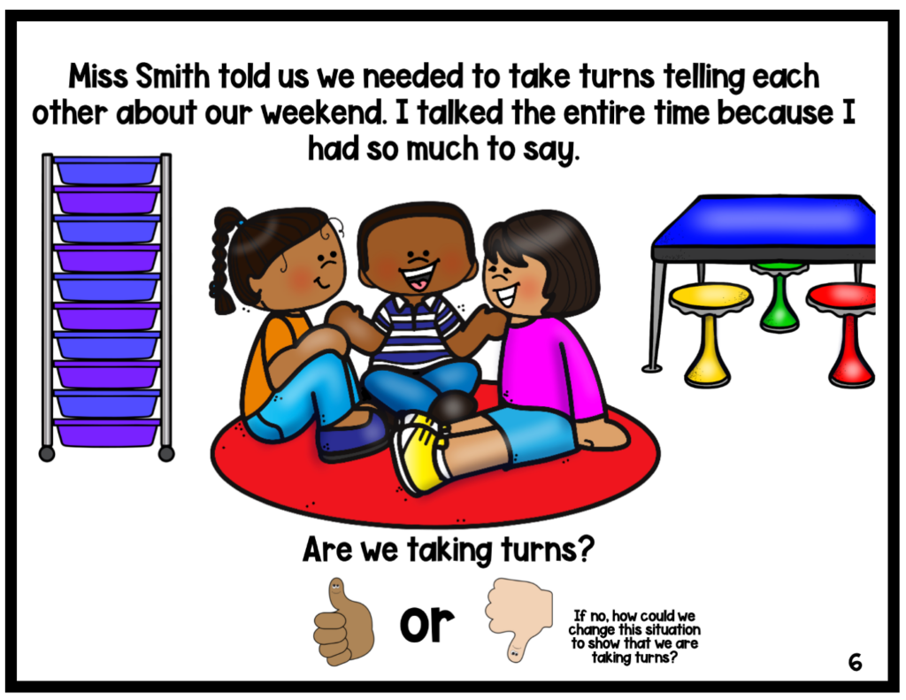 Taking Turns Social Skills Lesson For Children - Annie's Classroom