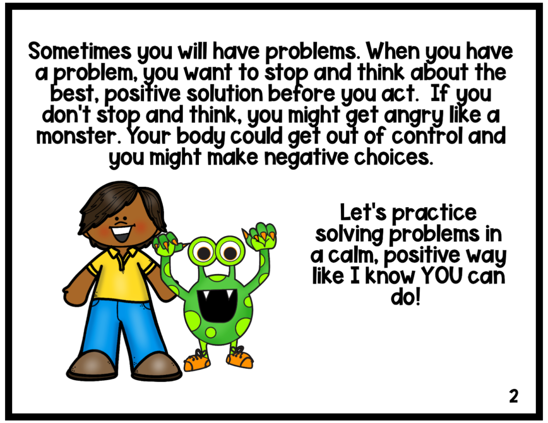 Problem Solving Social Skills Lesson For Children - Annie's Classroom