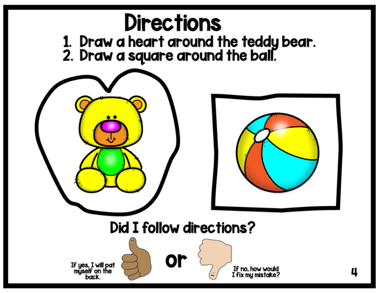 Following 2-Step Directions Lesson For Children - Annie's Classroom