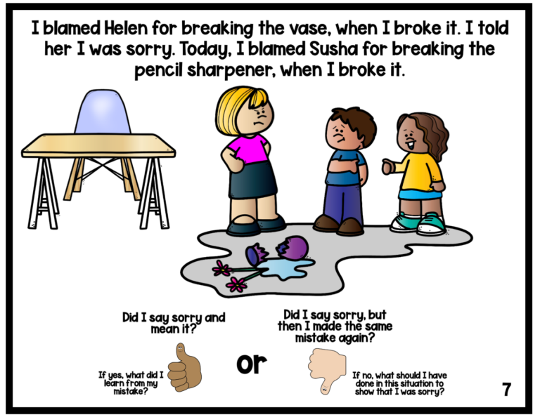 Apologizing Social Skills Lesson - Annie's Classroom