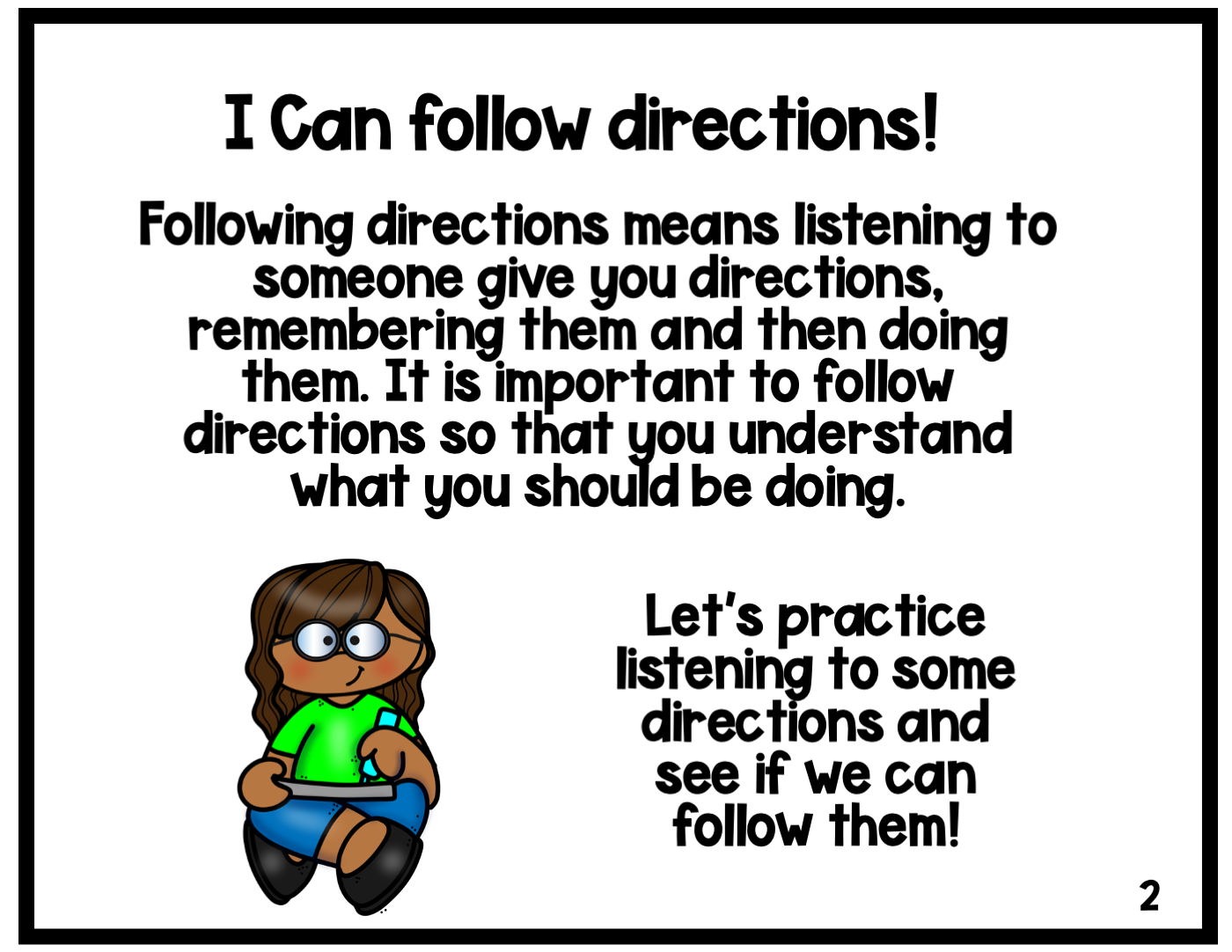 Following Directions | Social Emotional Learning Lesson - Annie's Classroom